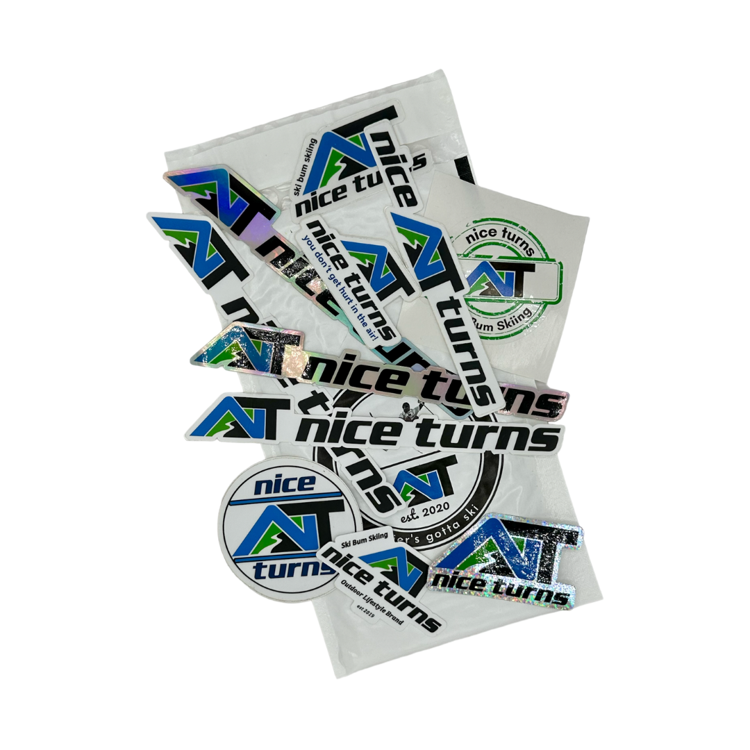 Ski Stickers & Vinyl Decals | Durable Waterproof Designs | nice turns ...
